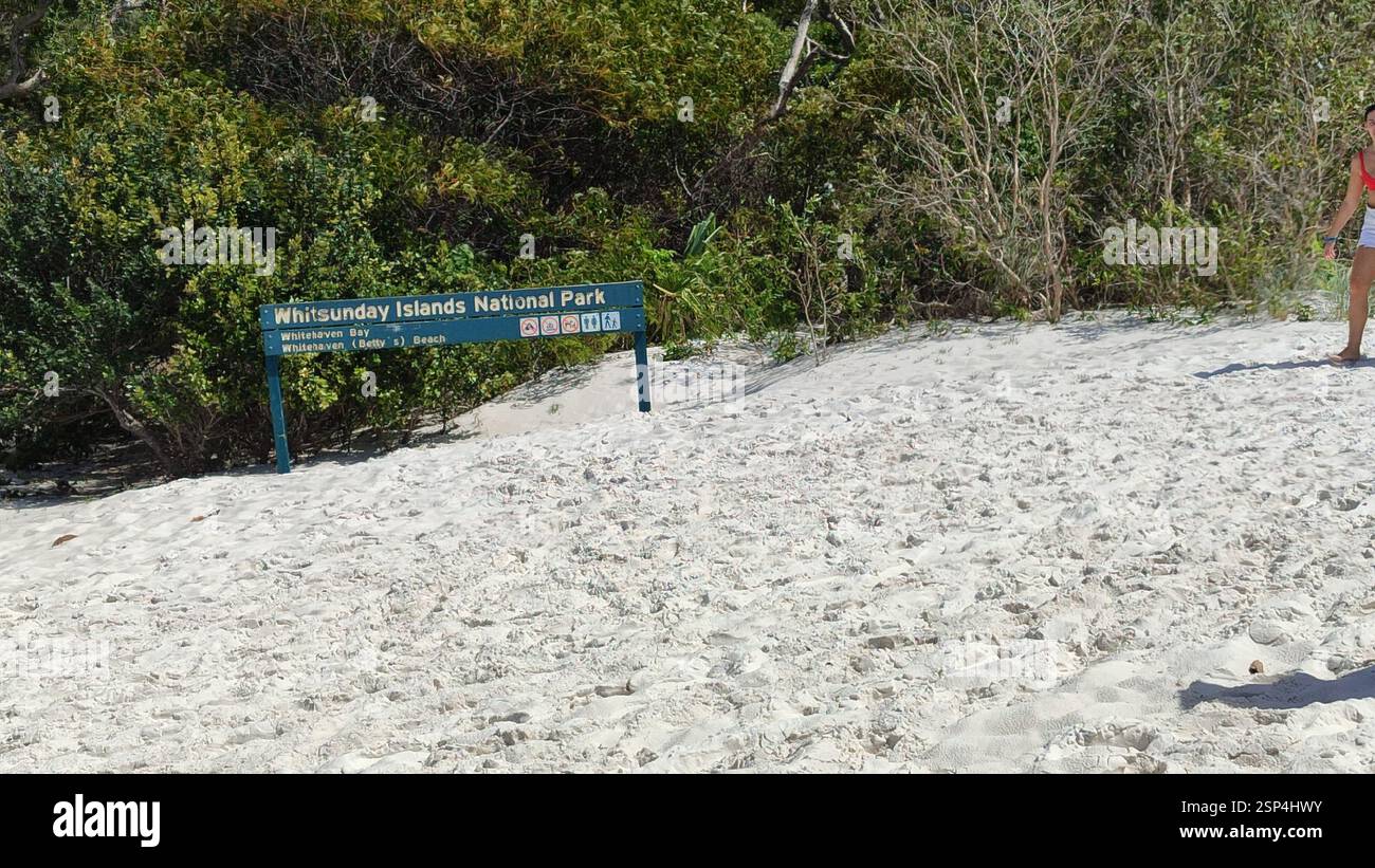 Sign for Whitsunday Islands National Park at Hamilton Island's ...