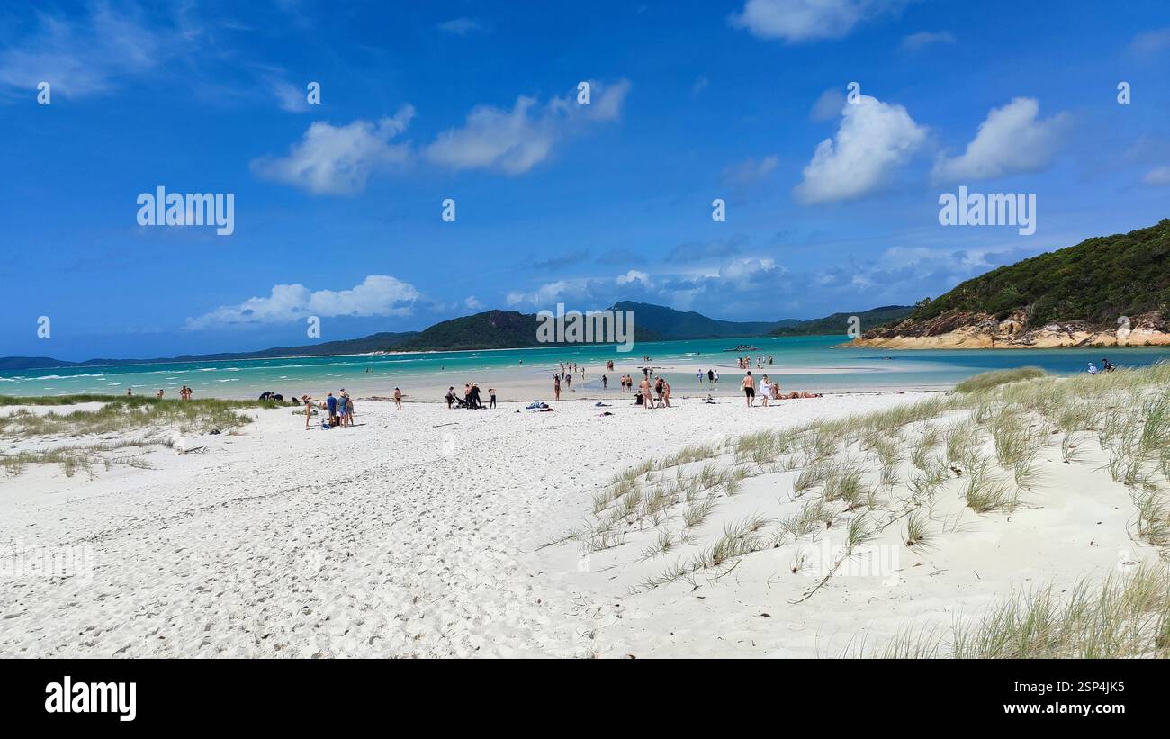 Whitehaven Beach: Tropical beach with white sand and clear water ...