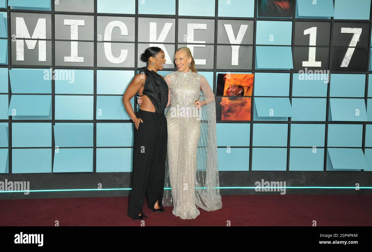 London, UK. 13th Feb, 2025. Naomi Ackie and Toni Collette at the ...