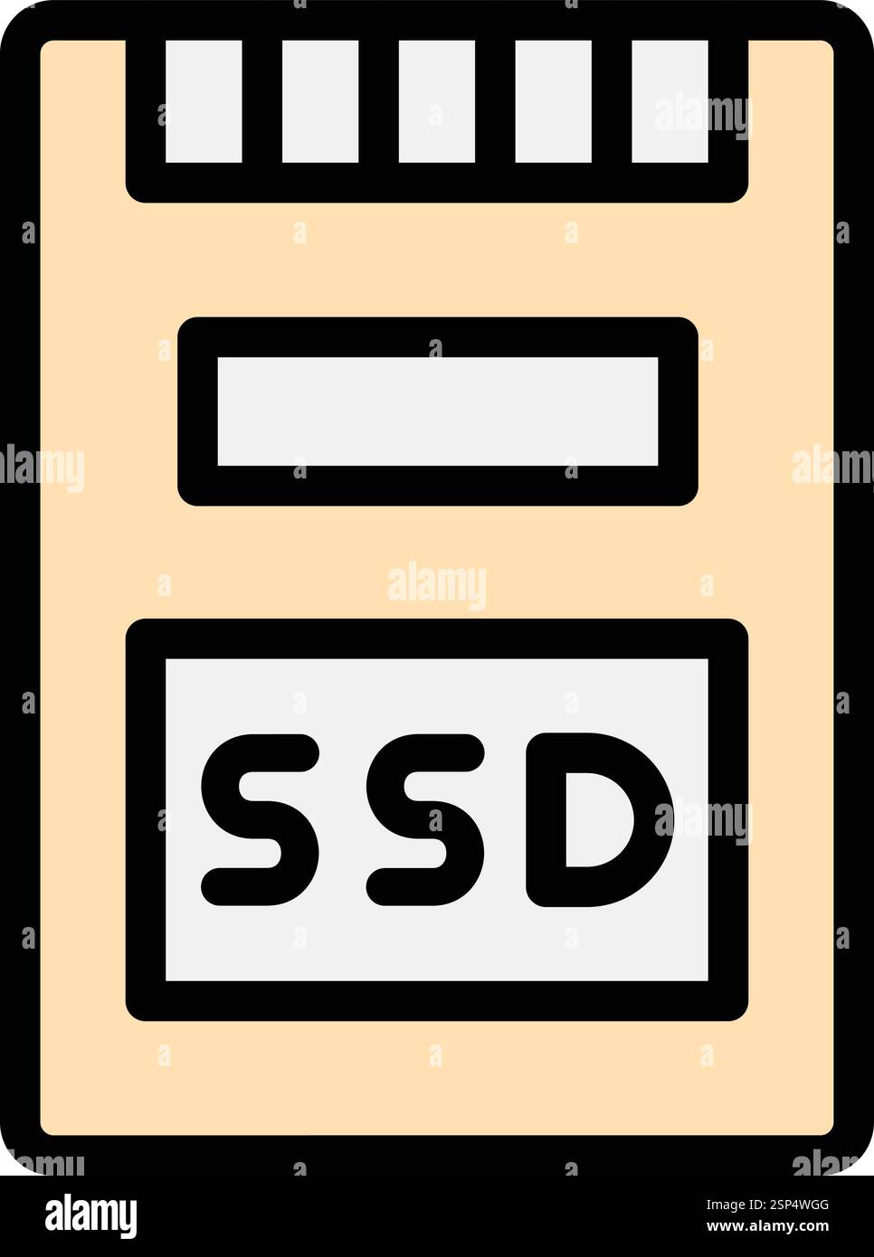 Ssd drive vector icon Cut Out Stock Images & Pictures - Alamy
