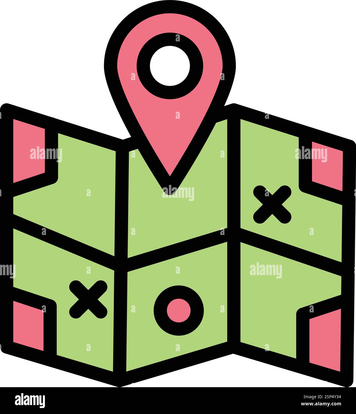 Map Vector Icon Design Illustration Stock Vector Image & Art - Alamy