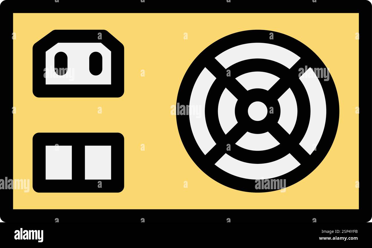Power Supply Vector Icon Design Illustration Stock Vector Image & Art ...