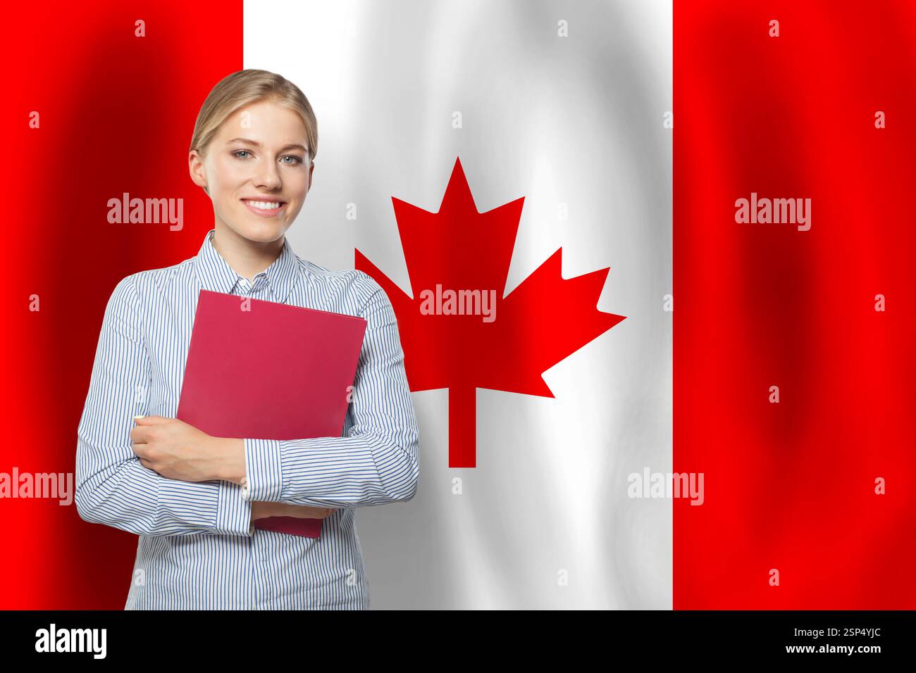 Young people canadian flag hi-res stock photography and images - Alamy