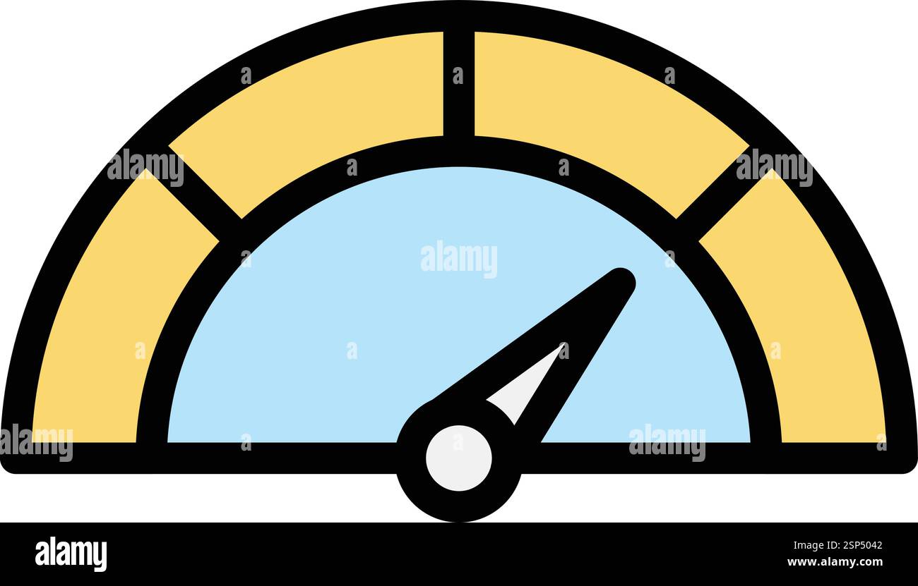 Speedometer Vector Icon Design Illustration Stock Vector Image & Art ...