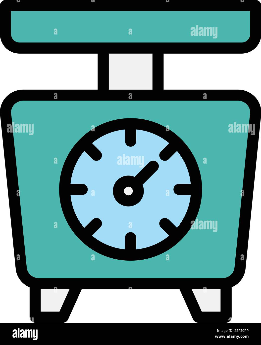 Weight scale Vector Icon Design Illustration Stock Vector Image & Art ...