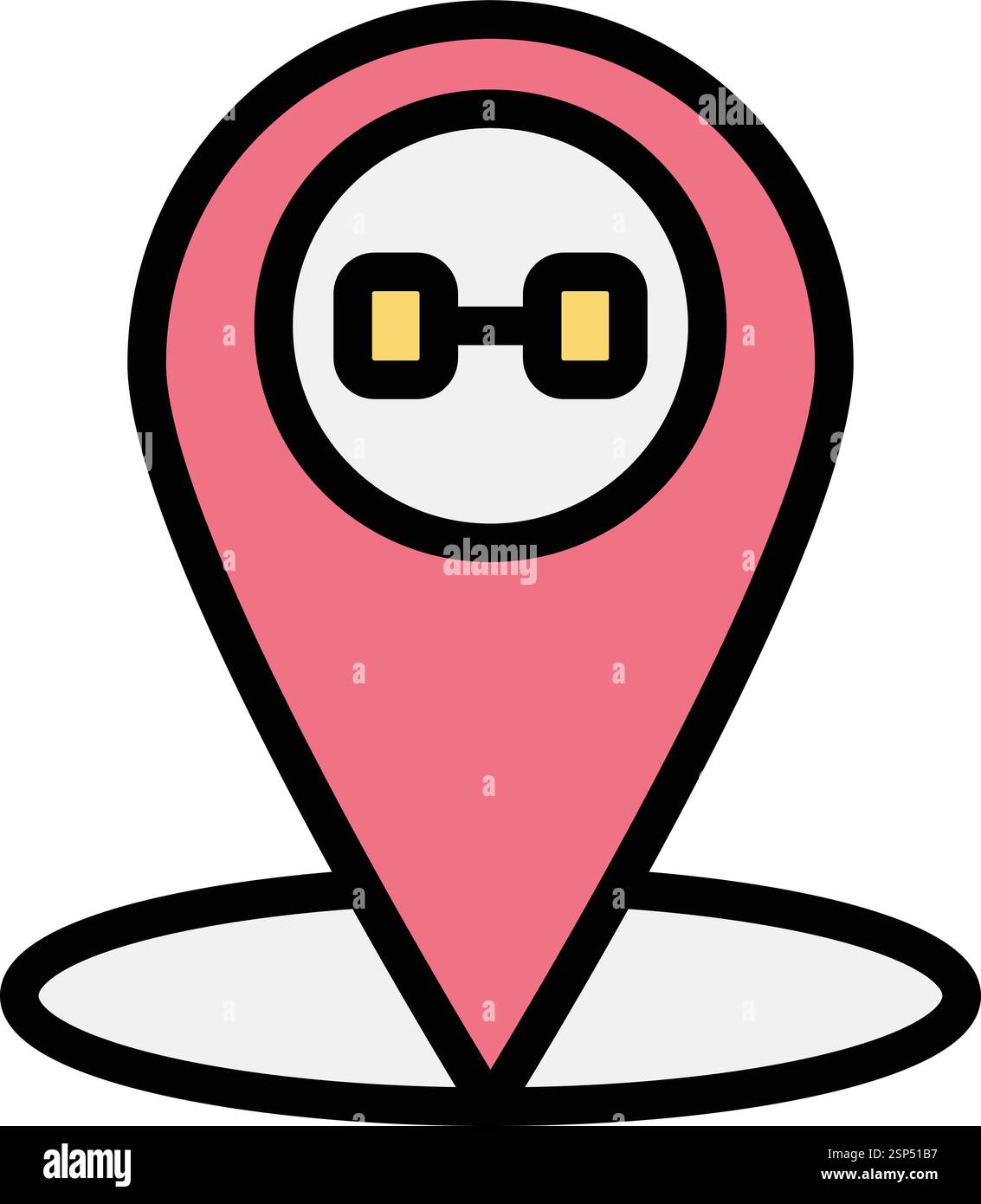 Gym location Vector Icon Design Illustration Stock Vector Image & Art ...