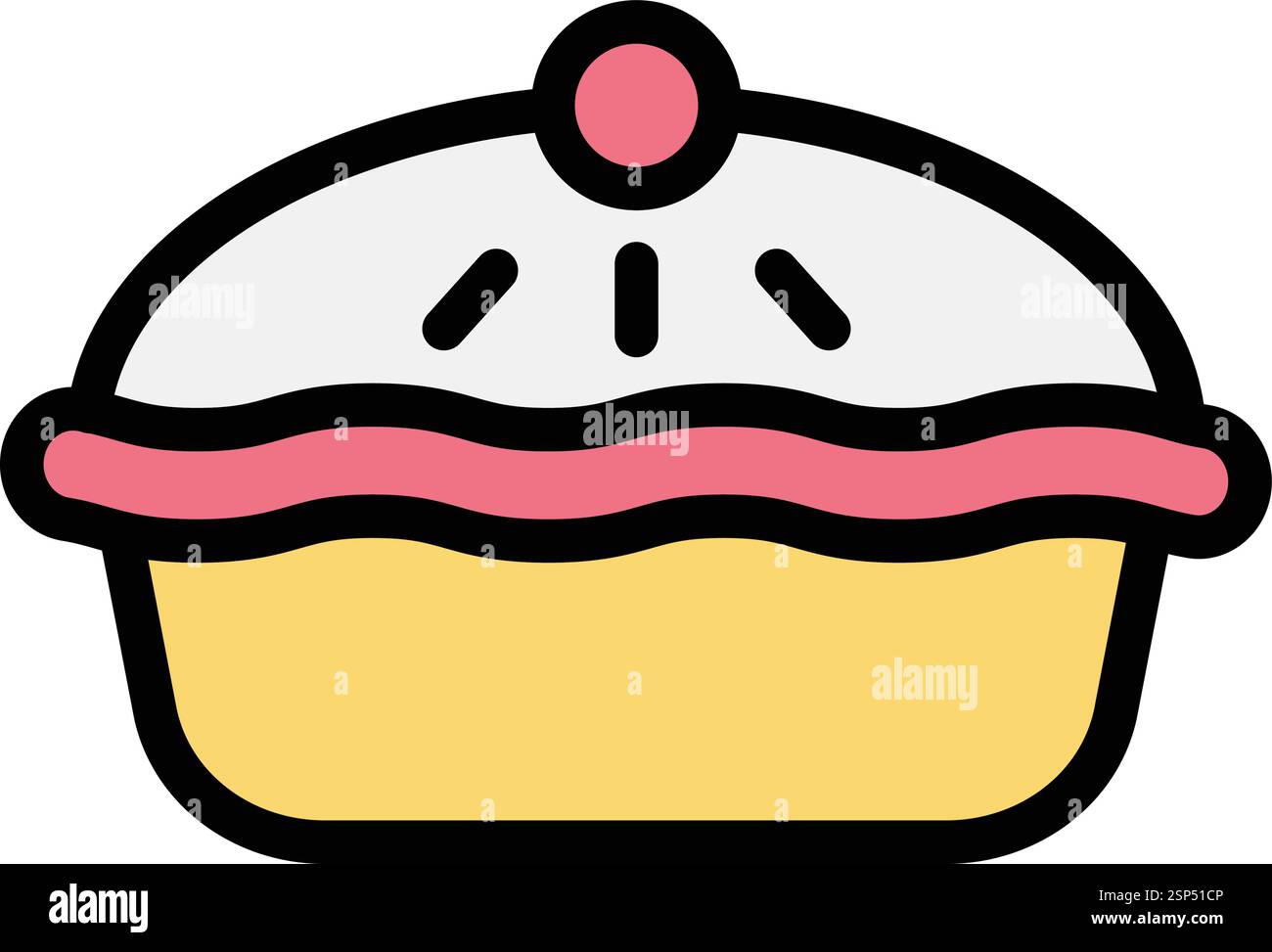 Pie Vector Icon Design Illustration Stock Vector Image & Art - Alamy