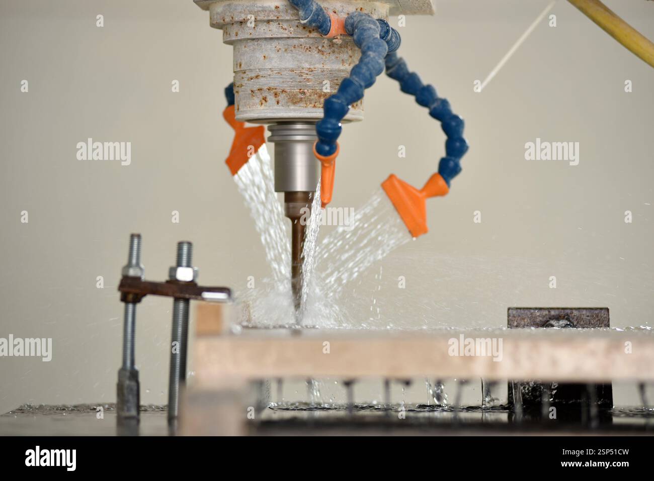 3D Robotic cell for stone milling working in progress Stock Photo - Alamy