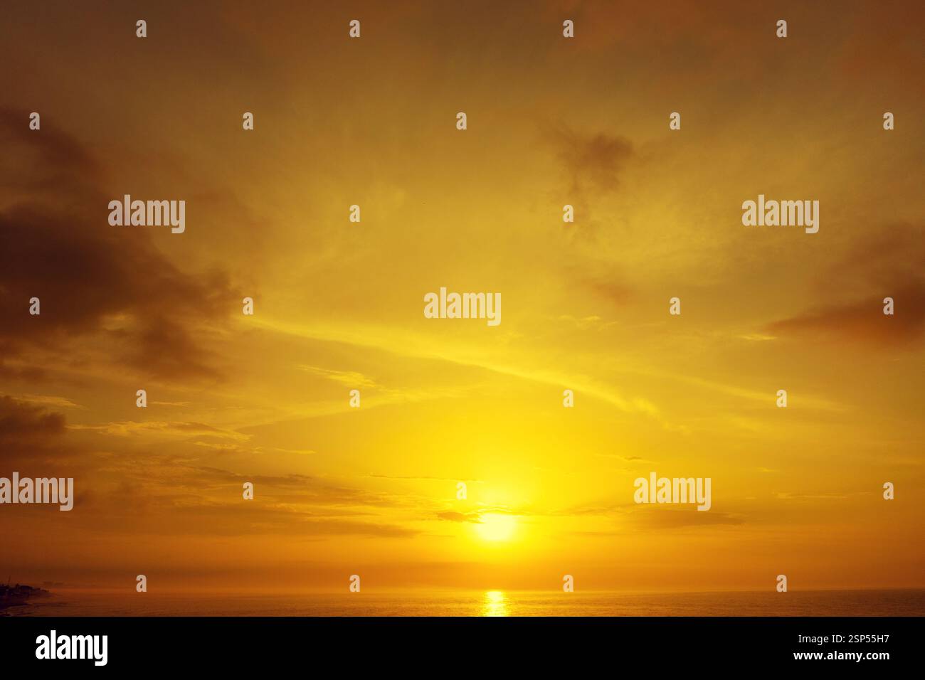 Golden cloudy sky at sunset. Sky texture. Abstract nature background ...