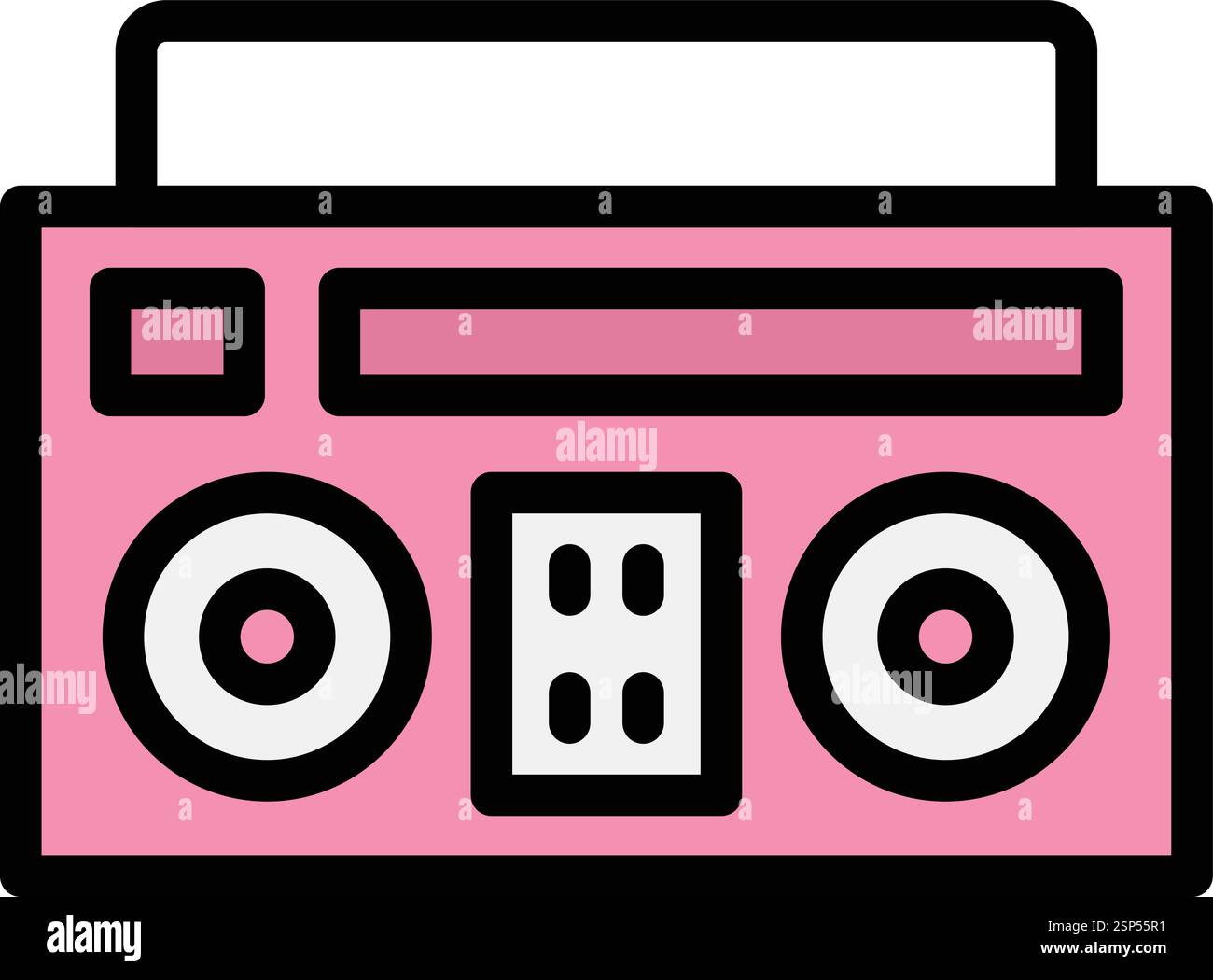 Boombox Vector Icon Design Illustration Stock Vector Image & Art - Alamy