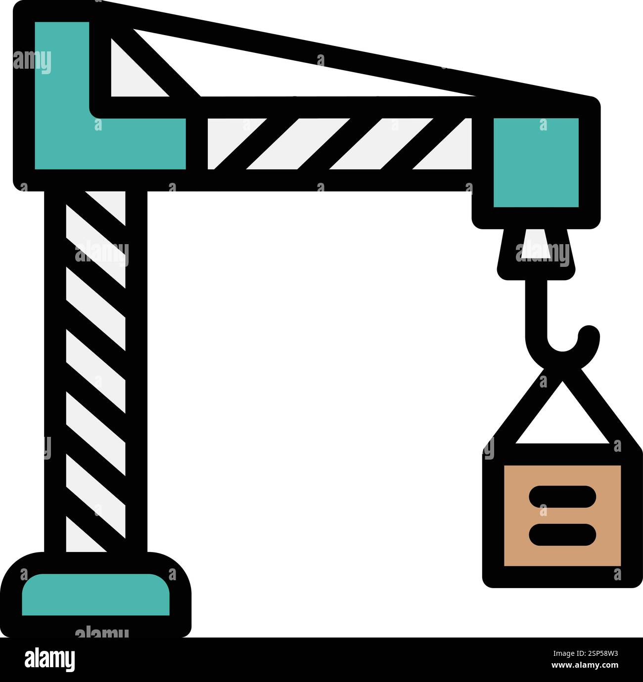 Crane Vector Icon Design Illustration Stock Vector Image & Art - Alamy