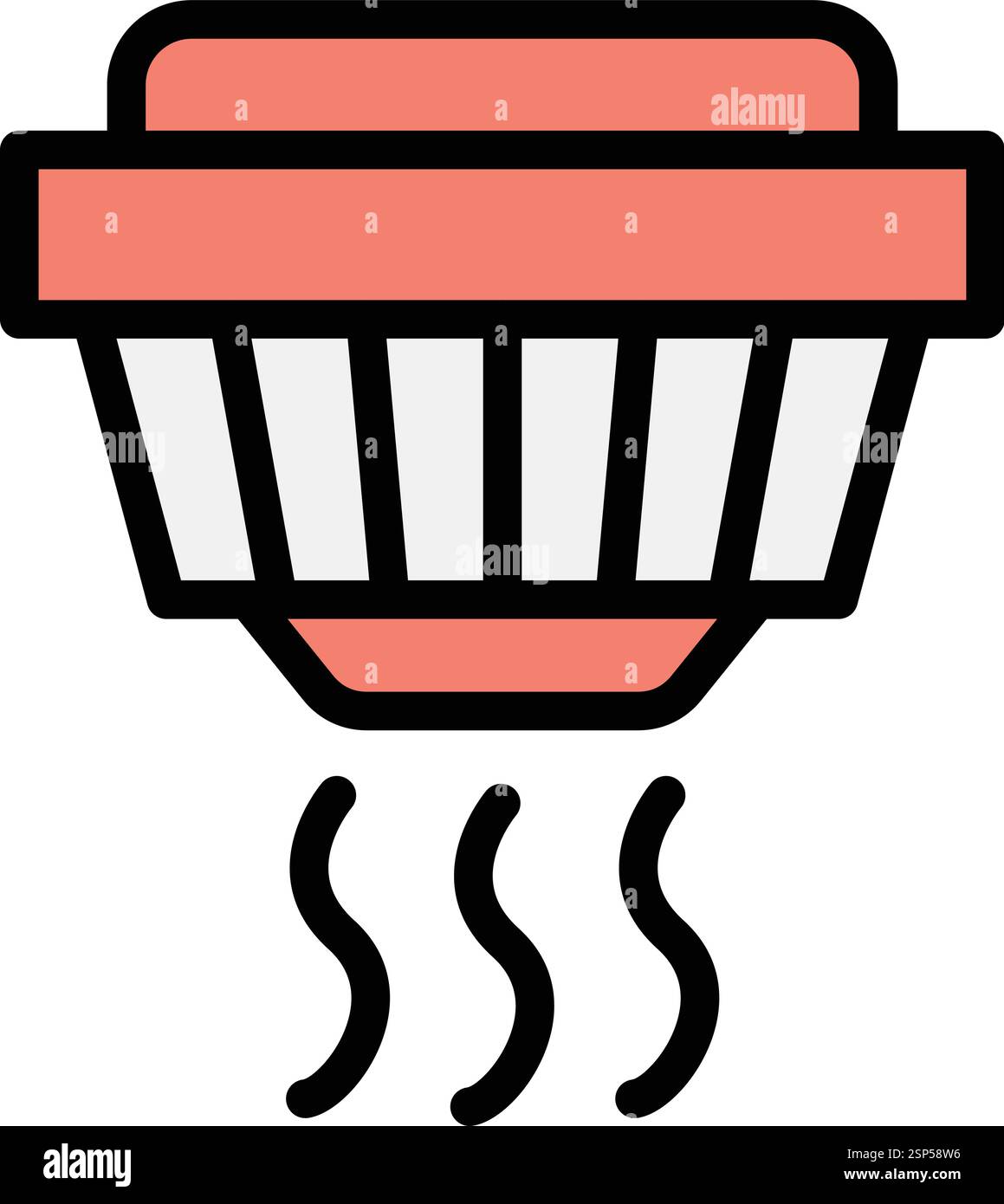 Smoke detector icon set Stock Vector Images - Alamy