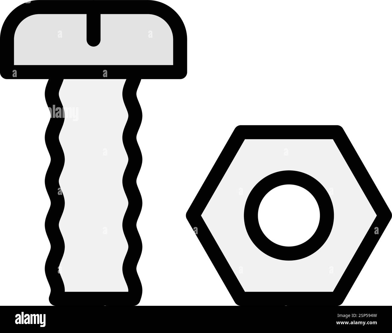 Minimal bolt Stock Vector Images - Alamy
