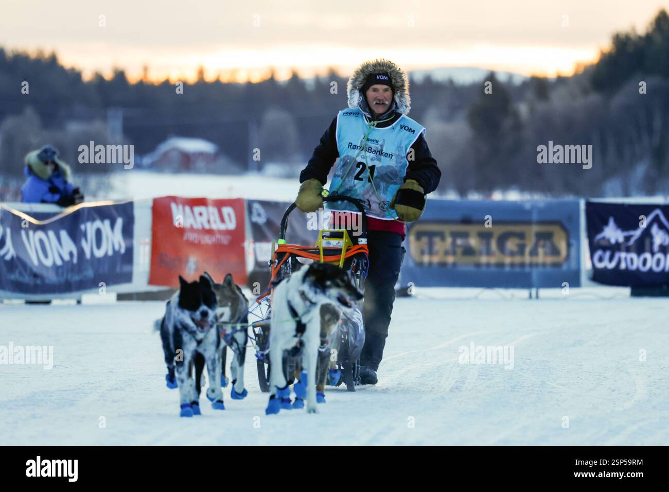 Roros 20250214. Robert Sorlie takes 2nd place in the 650 km long ...