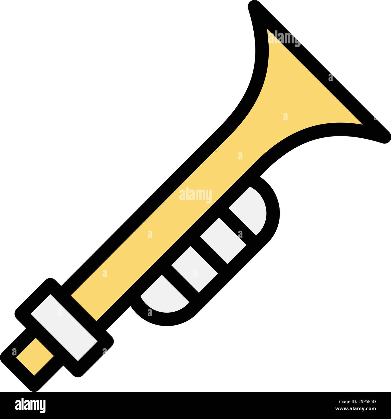 Trumpet Vector Icon Design Illustration Stock Vector Image & Art - Alamy