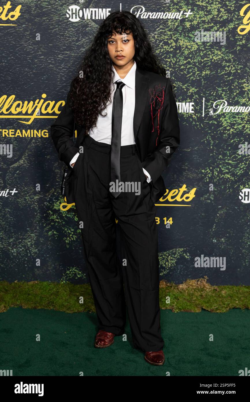 Los Angeles, USA. 13th Feb, 2025. Nuha Jes Izman attends the arrivals of the global premiere of ...