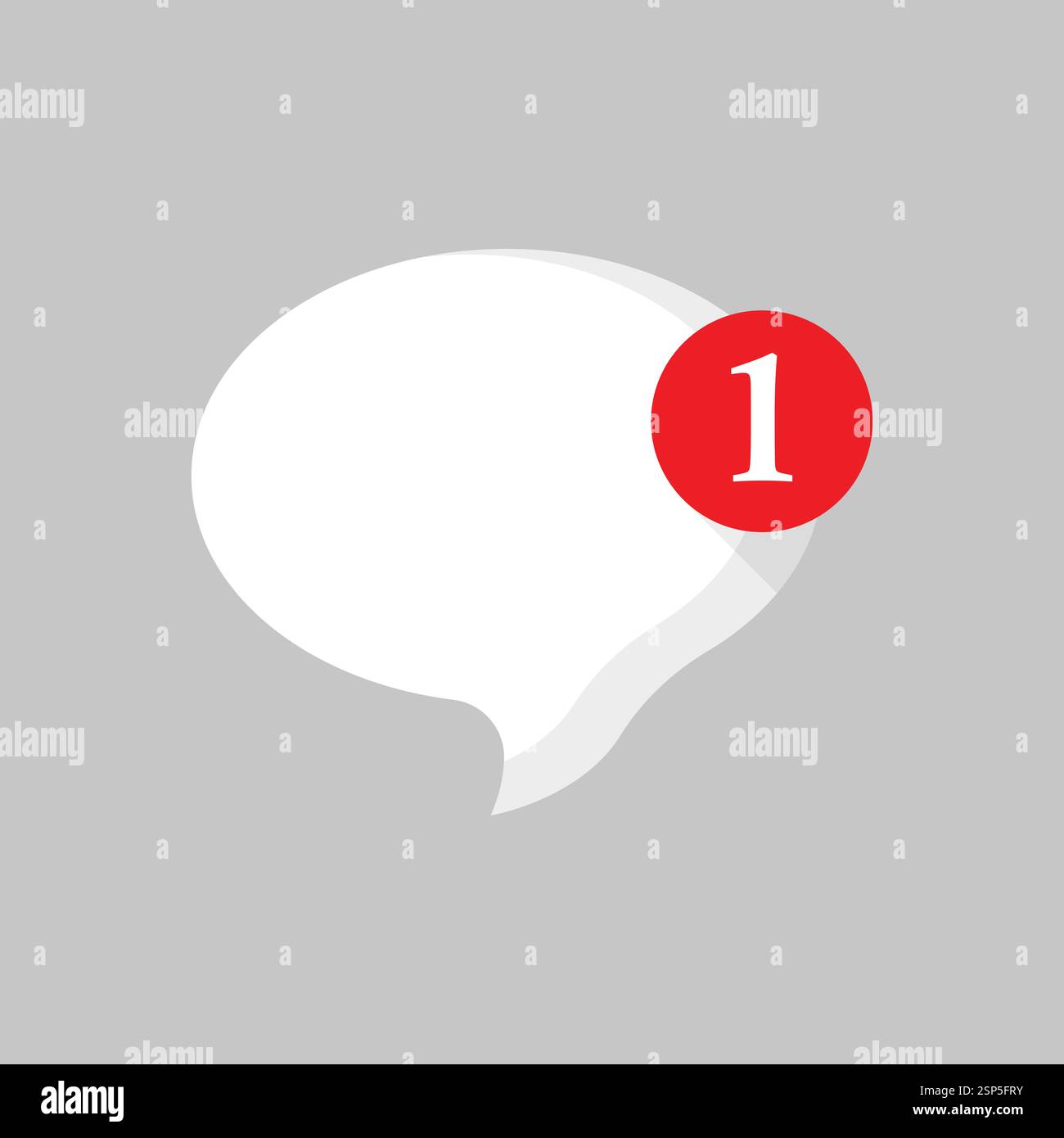 New message icon in flat style. Incoming inbox email vector ...