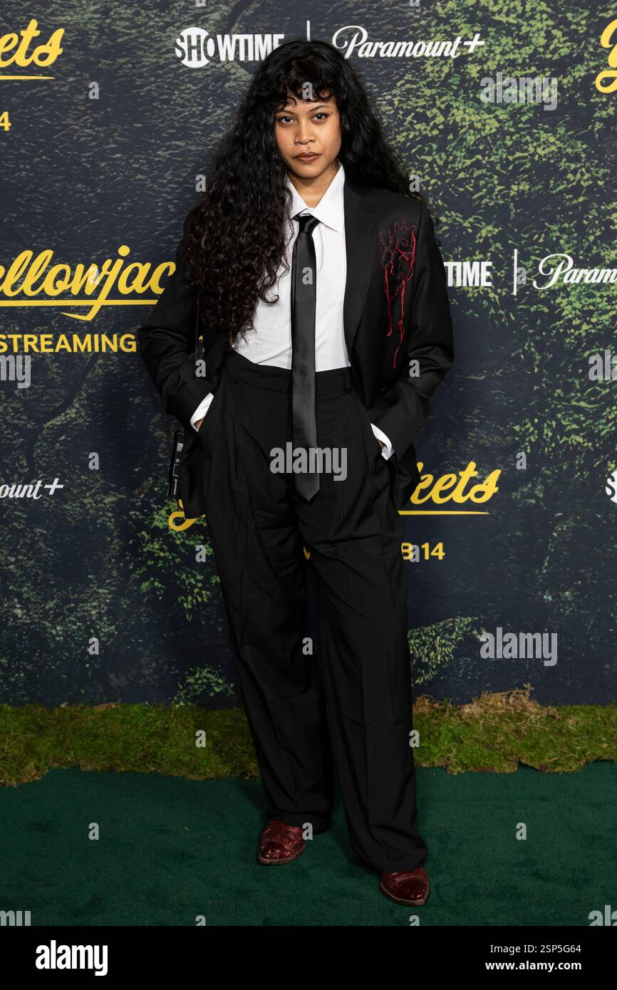 Los Angeles, USA. 13th Feb, 2025. Nuha Jes Izman attends the arrivals of the global premiere of ...