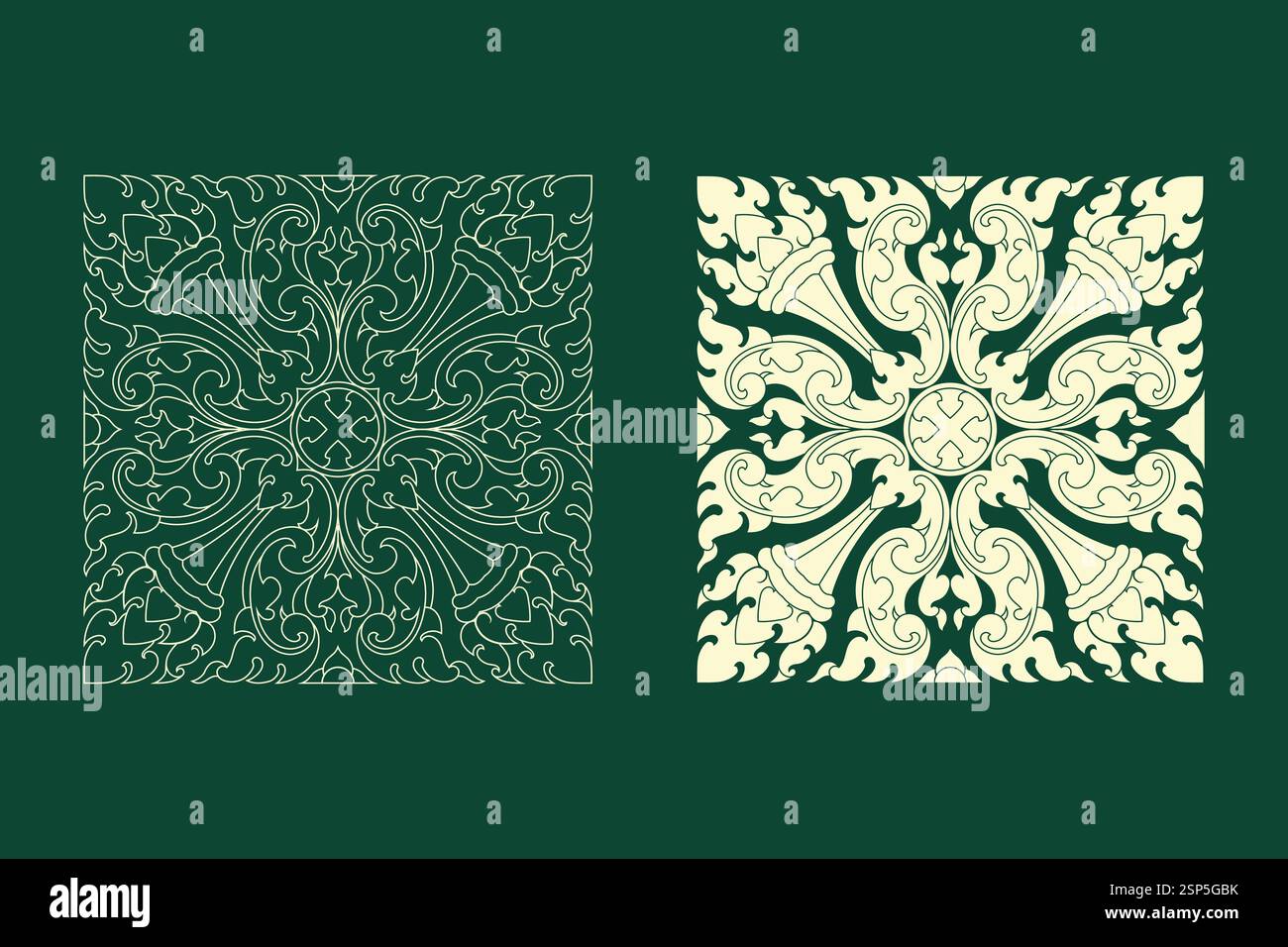 Kbach Khmer Vector, Khmer Ornament Stock Vector Image & Art - Alamy