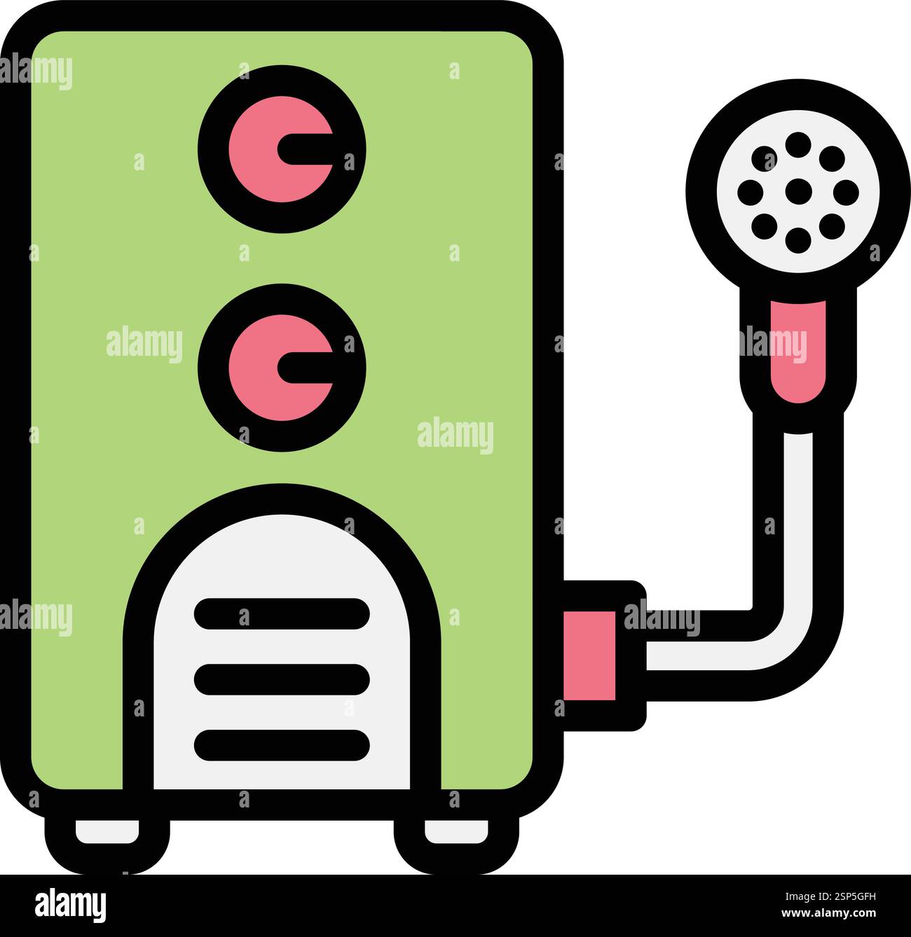 Water boiler Vector Icon Design Illustration Stock Vector Image & Art ...