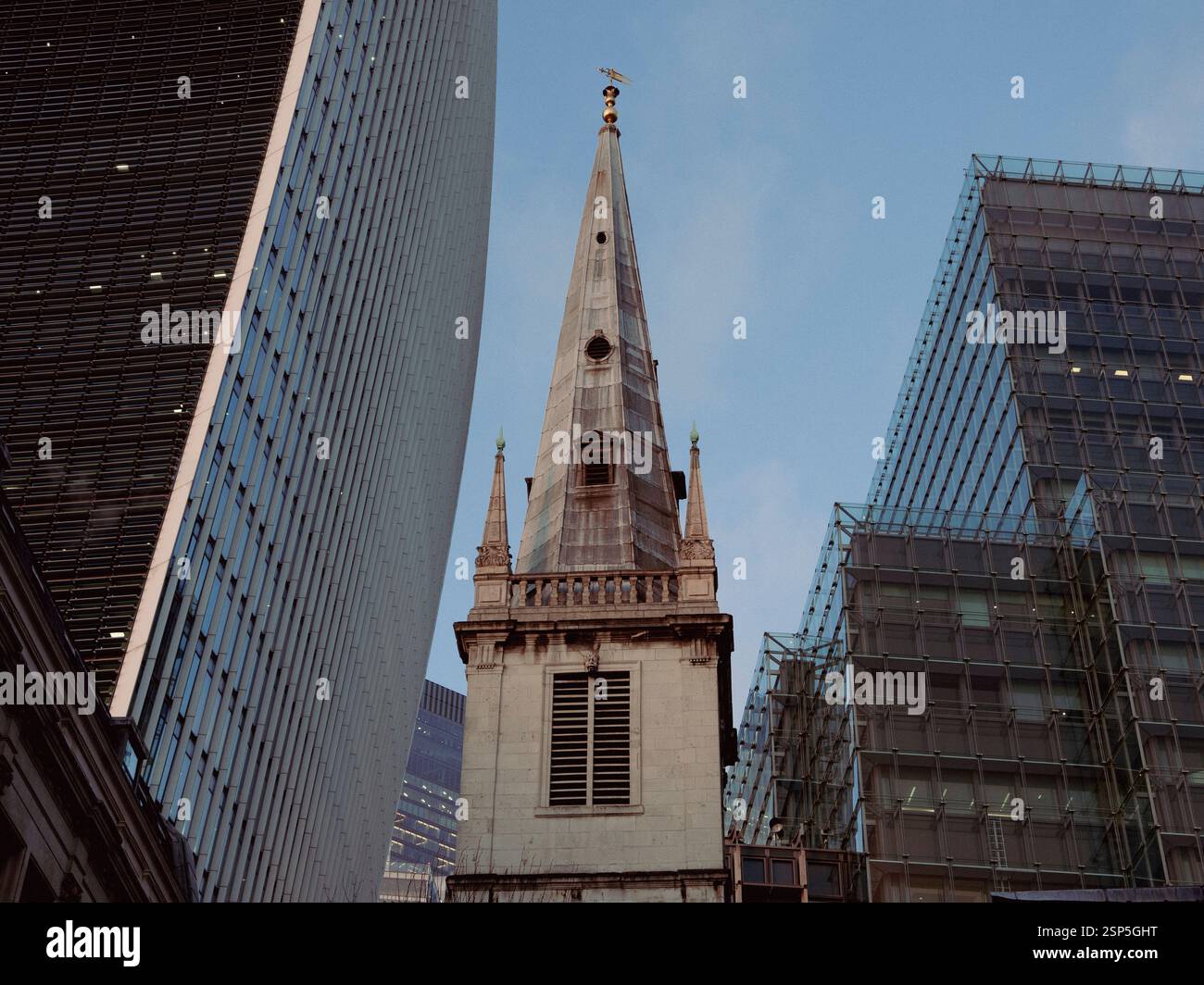 20 Fenchurch Street (The Walkie Talkie), and the spire of St Margaret ...