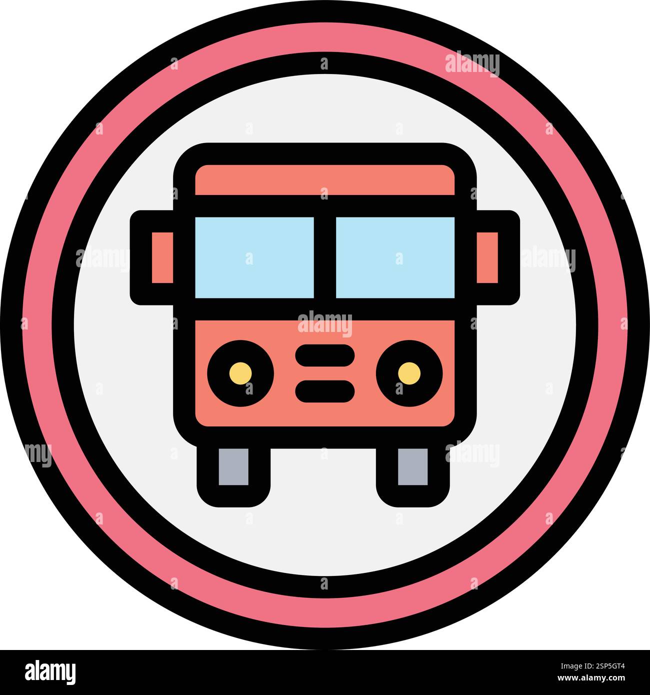 Bus stop Vector Icon Design Illustration Stock Vector Image & Art - Alamy