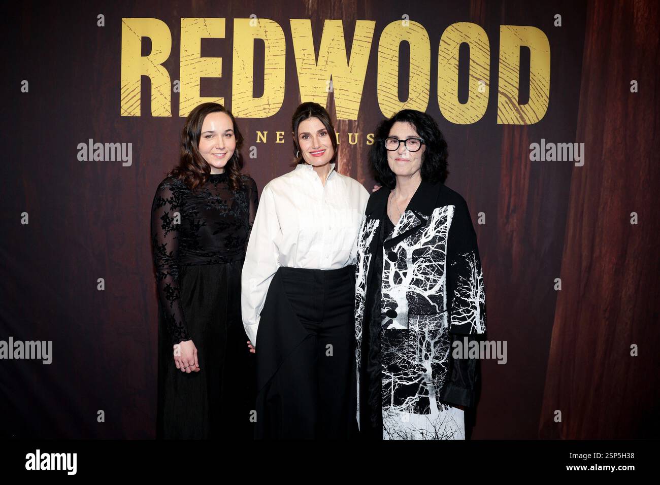 Ny. 13th Feb, 2025. Kate Diaz, Idina Menzel, Tina Landau at arrivals ...