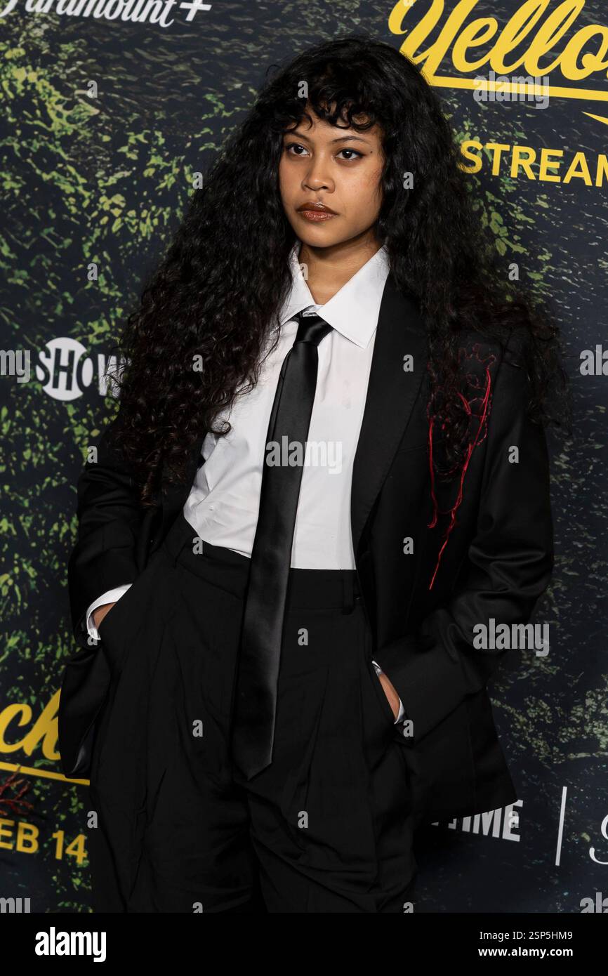 Los Angeles, USA. 13th Feb, 2025. Nuha Jes Izman attends the arrivals of the global premiere of ...