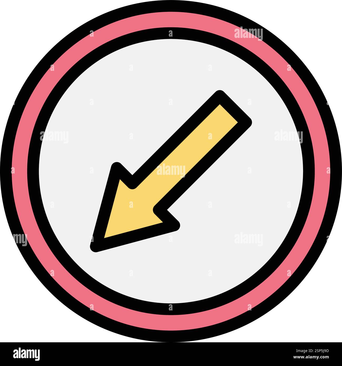 Keep left Vector Icon Design Illustration Stock Vector Image & Art - Alamy
