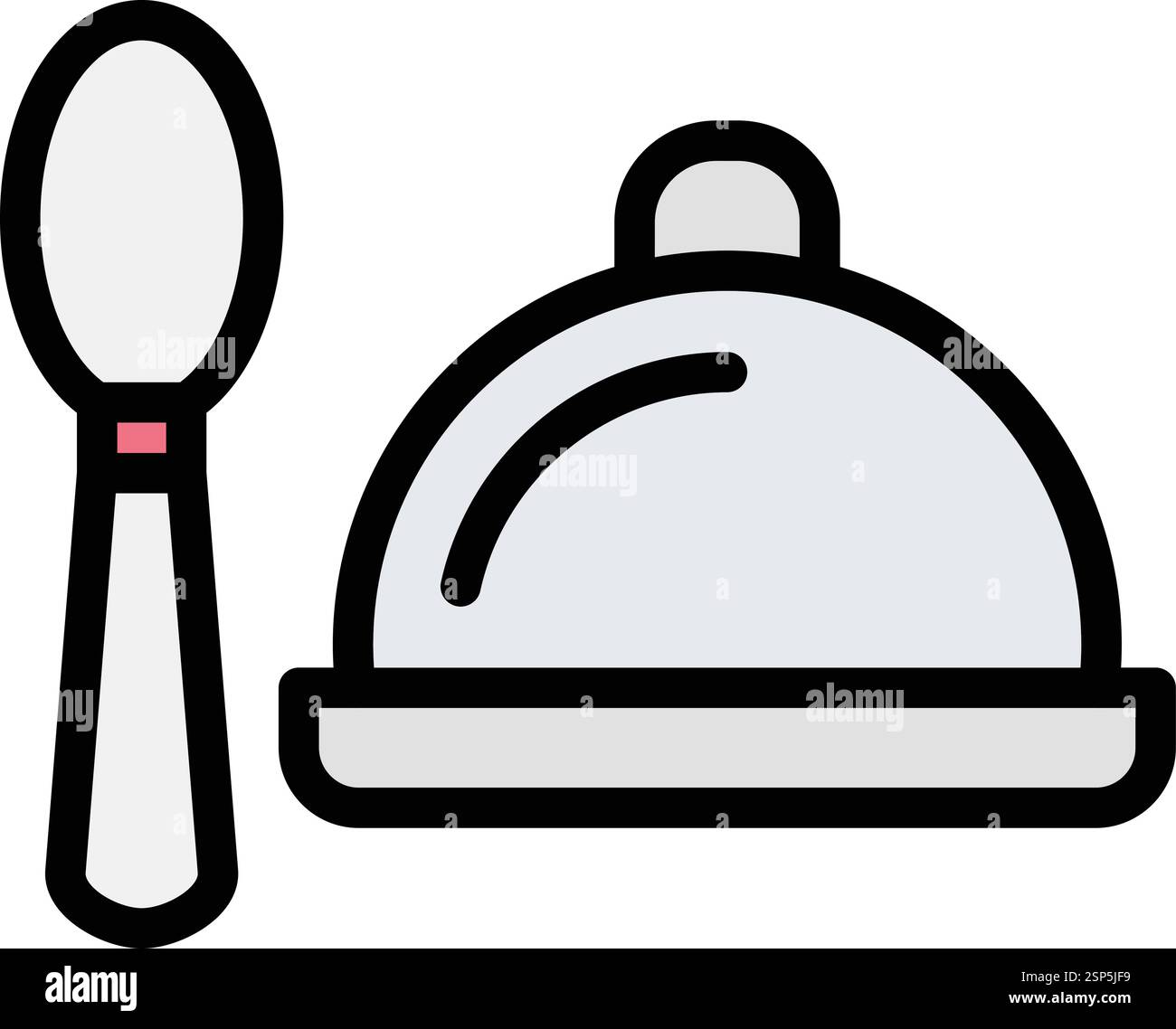 Monochrome restaurant design Cut Out Stock Images & Pictures - Alamy