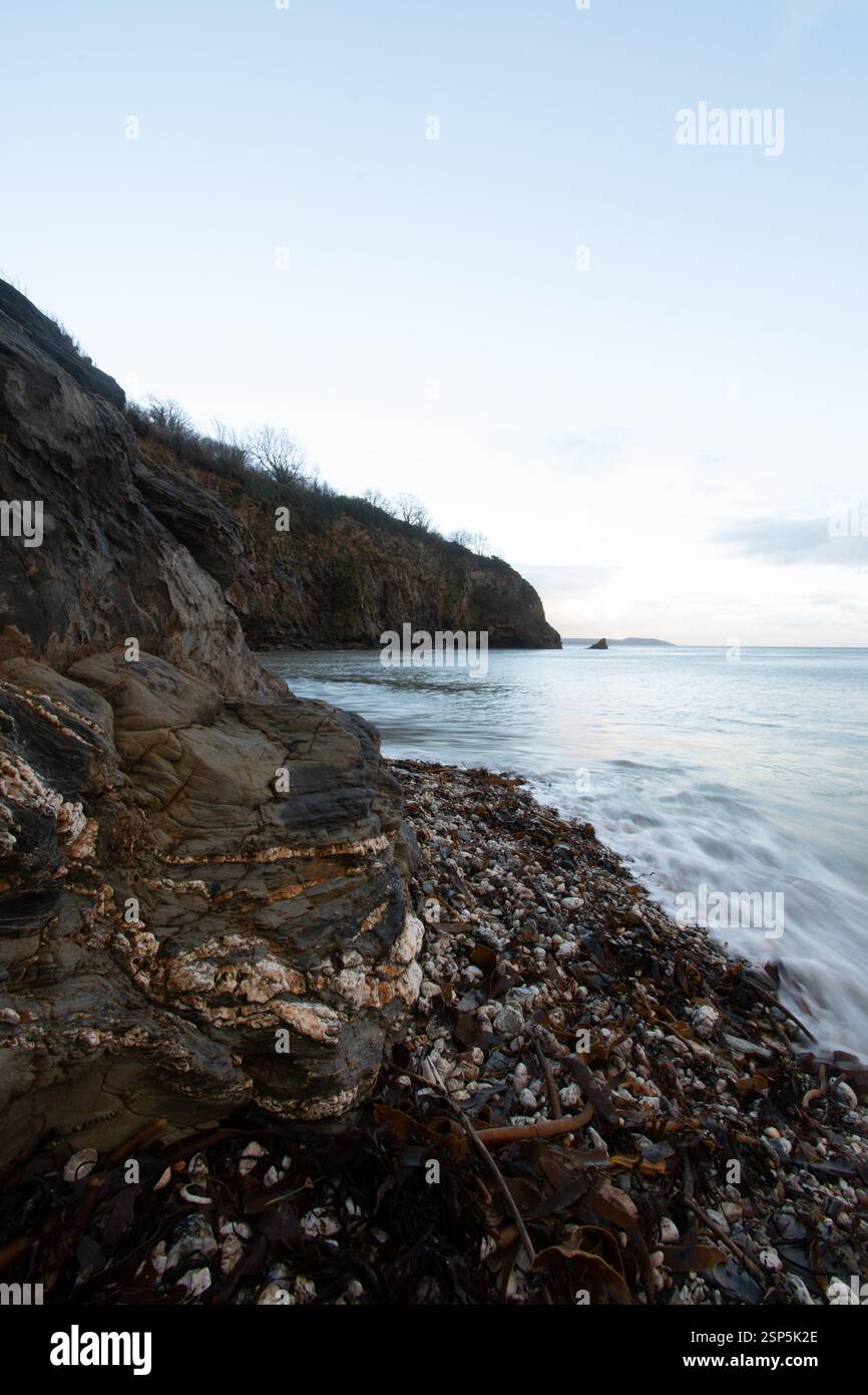 Porthpean Beach St Austell Cornwall Stock Photo - Alamy