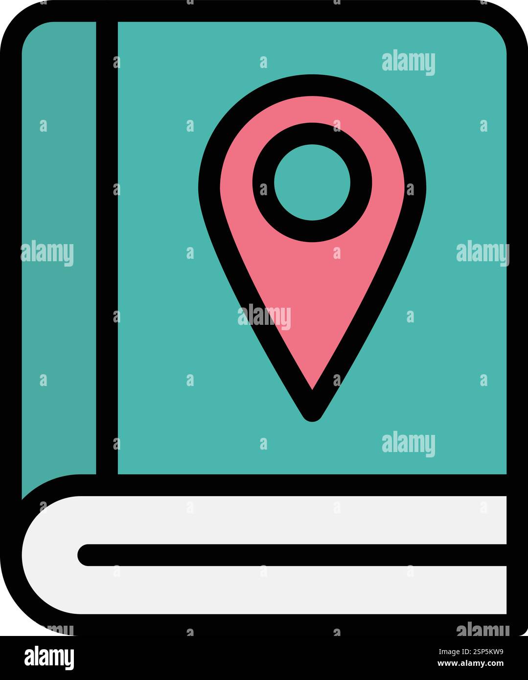 Book map Vector Icon Design Illustration Stock Vector Image & Art - Alamy