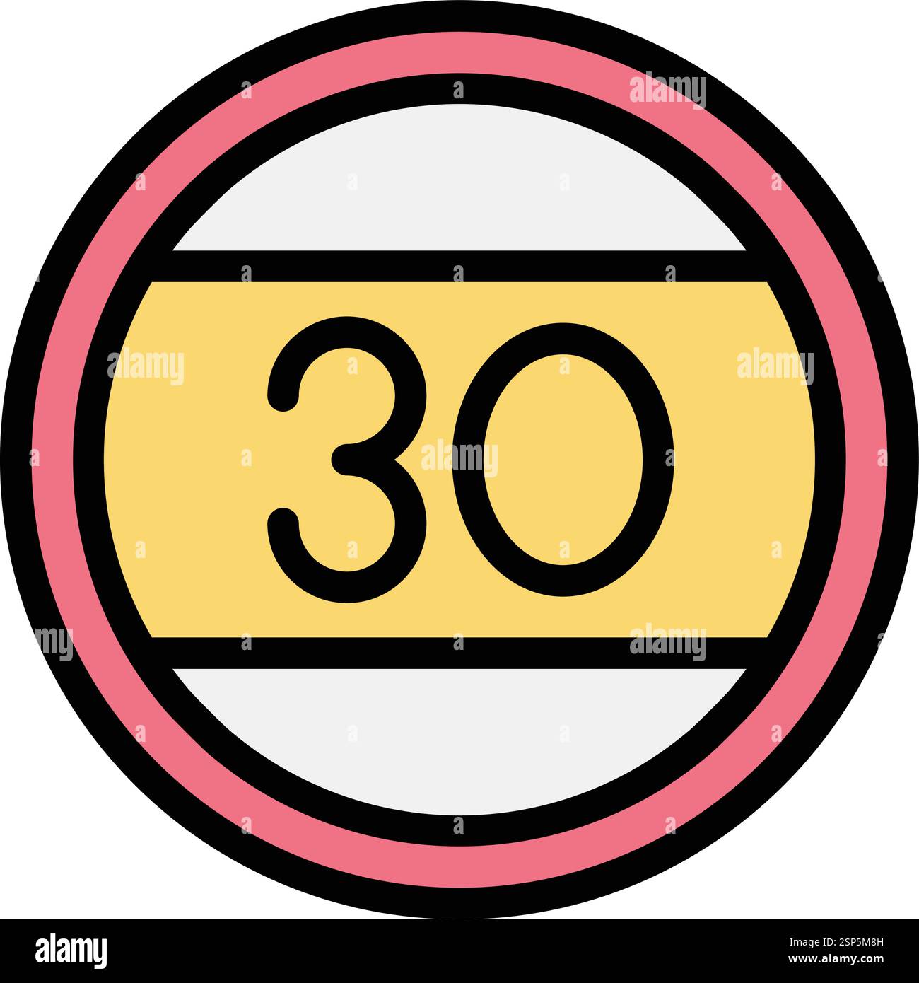 Speed limit Vector Icon Design Illustration Stock Vector Image & Art - Alamy