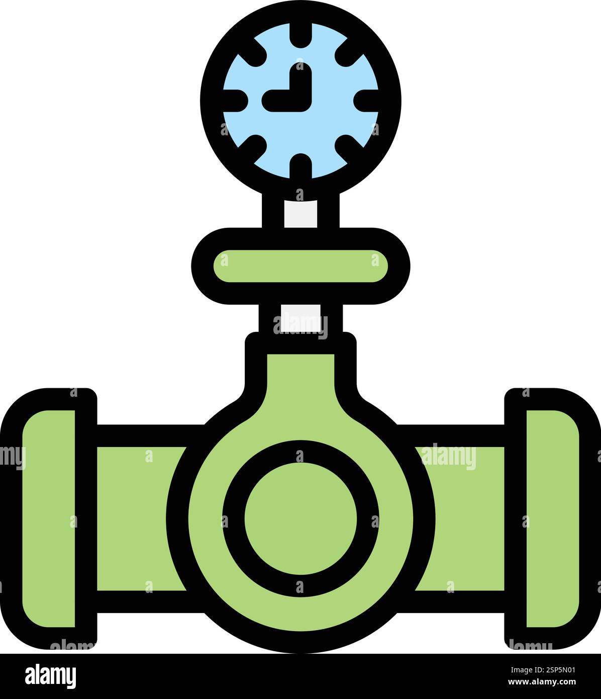 Pressure gauge Vector Icon Design Illustration Stock Vector Image & Art ...