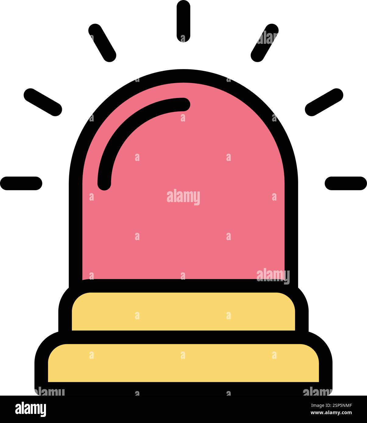 Siren Vector Icon Design Illustration Stock Vector Image & Art - Alamy