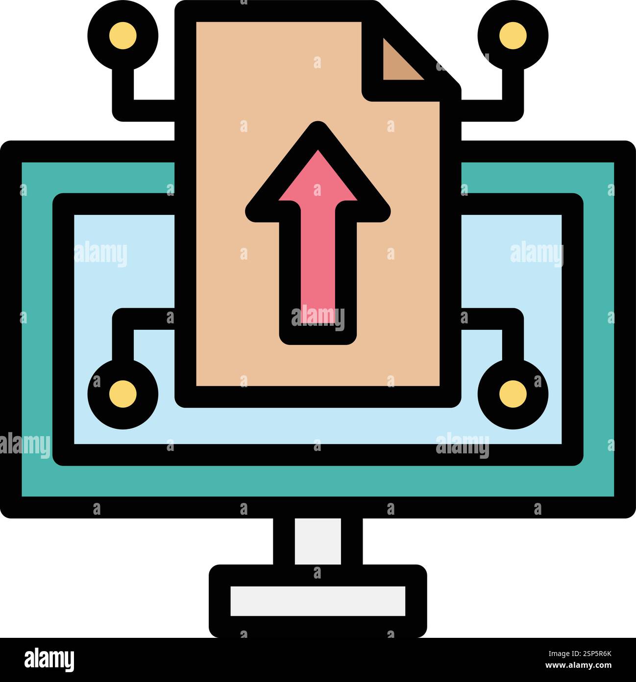 File sharing vector Stock Vector Images - Alamy