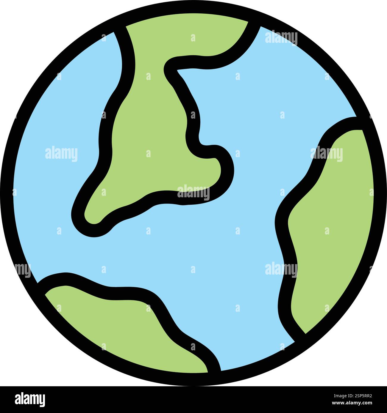 Earth icon vector filled Stock Vector Images - Alamy