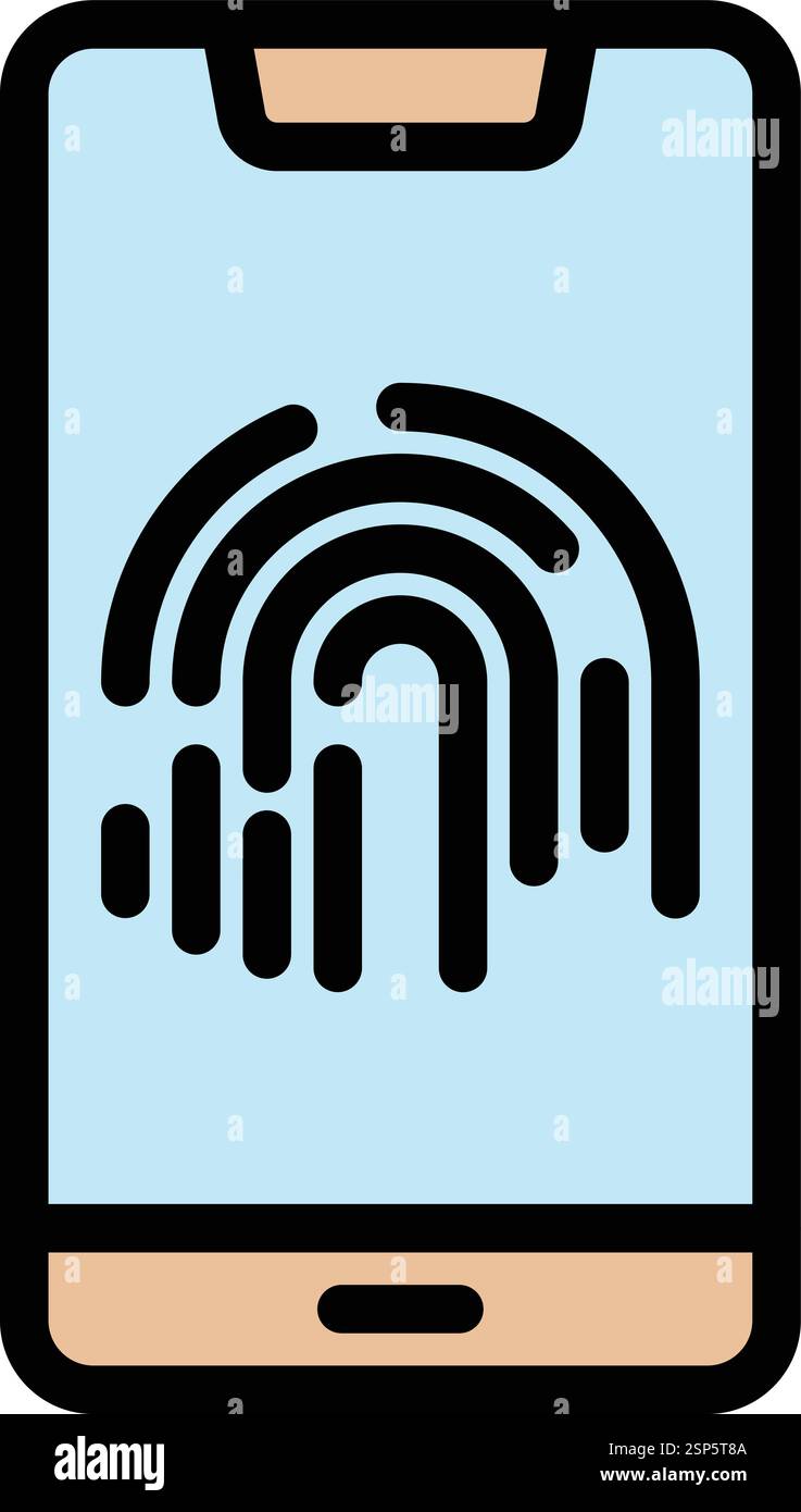 Fingerprint Vector Icon Design Illustration Stock Vector Image & Art ...