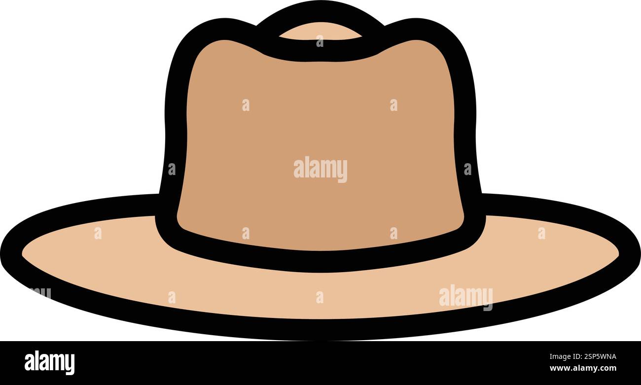 Hat outline vector icon Cut Out Stock Images & Pictures - Alamy