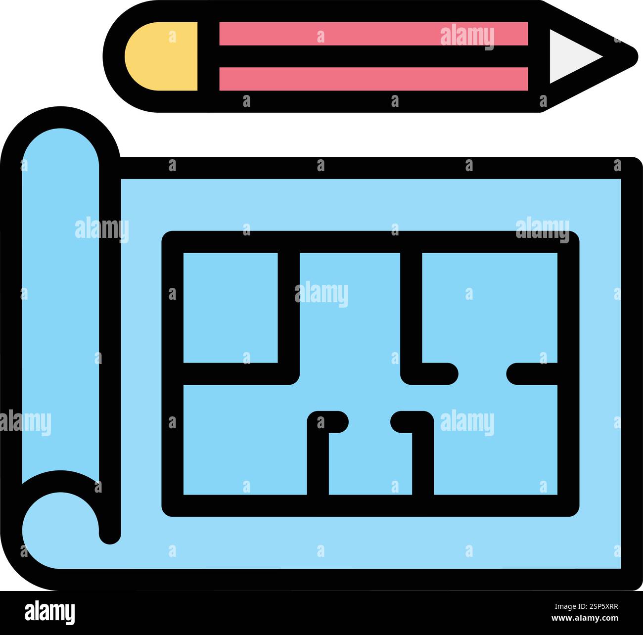 Plan icon vector filled Cut Out Stock Images & Pictures - Alamy