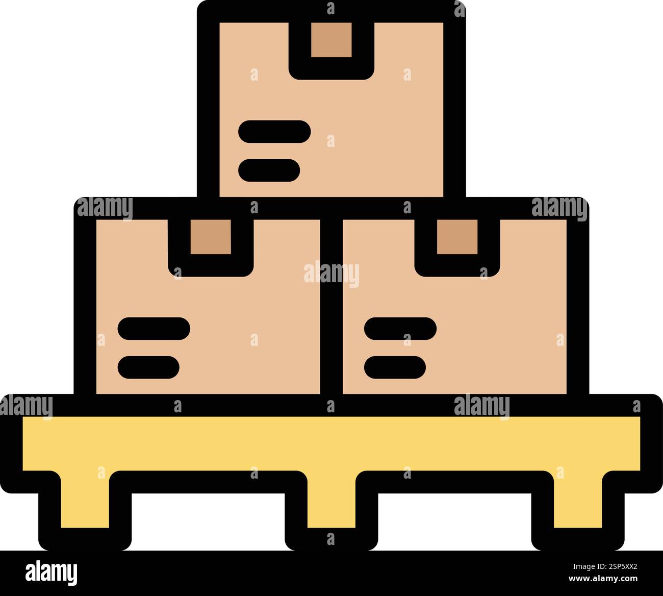 Pallet Vector Icon Design Illustration Stock Vector Image & Art - Alamy