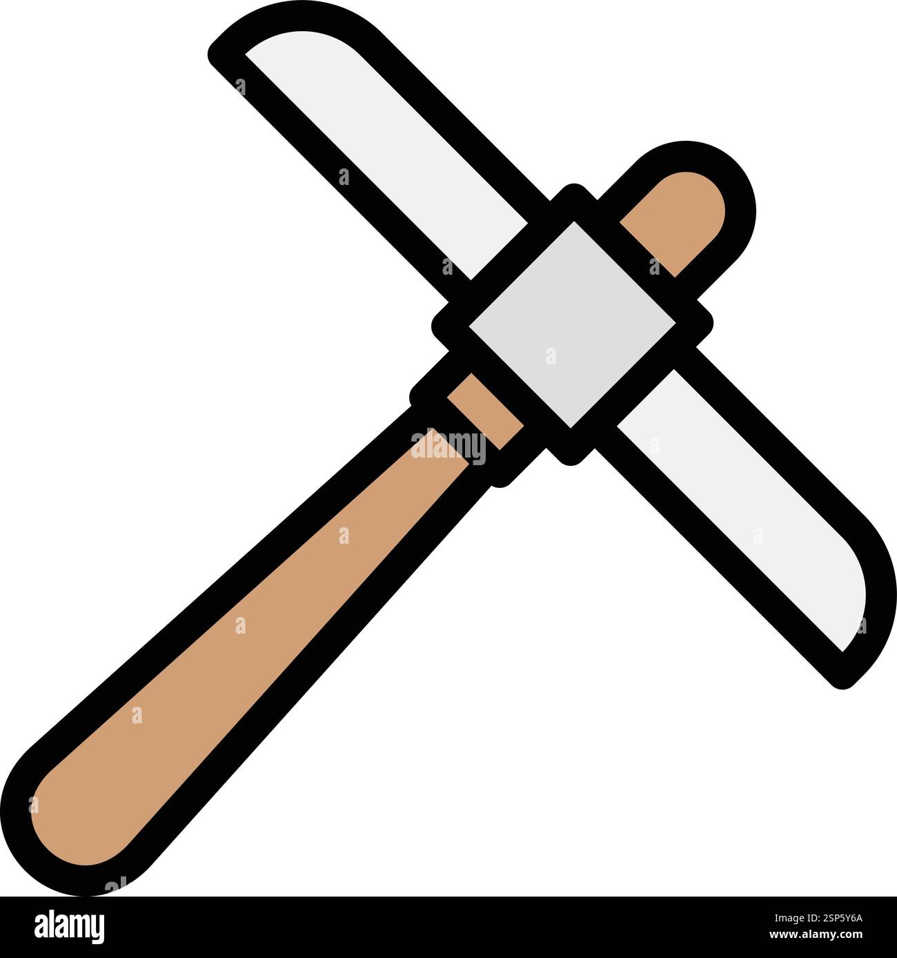 Pickaxe Vector Icon Design Illustration Stock Vector Image & Art - Alamy