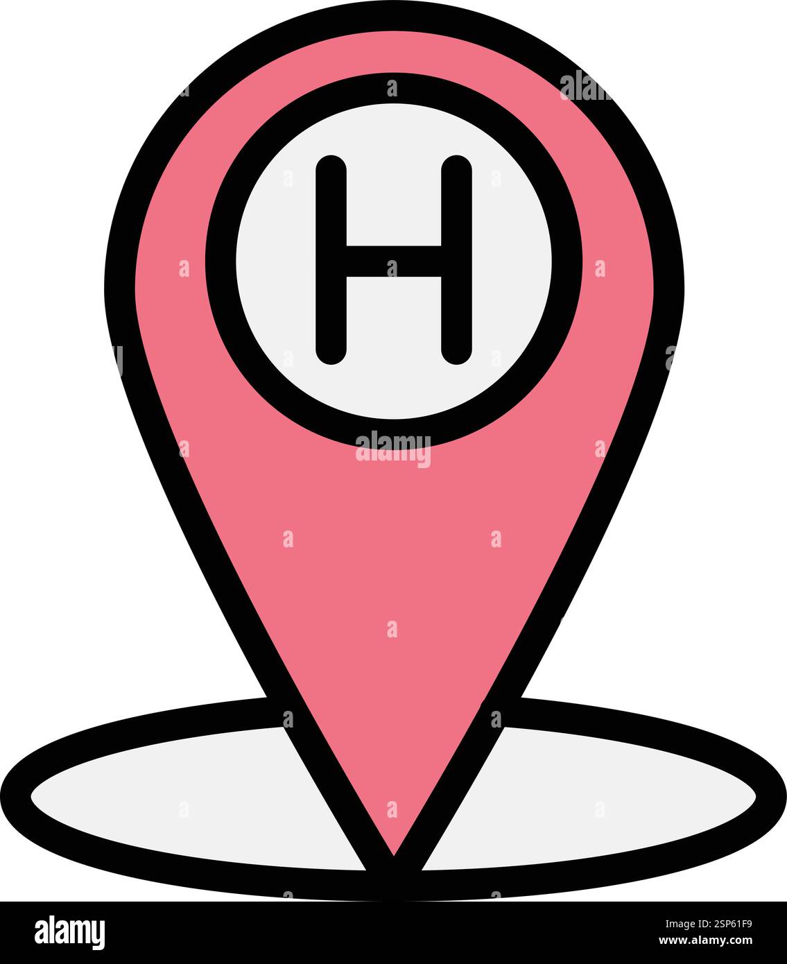 Pin location icon iconic Stock Vector Images - Alamy