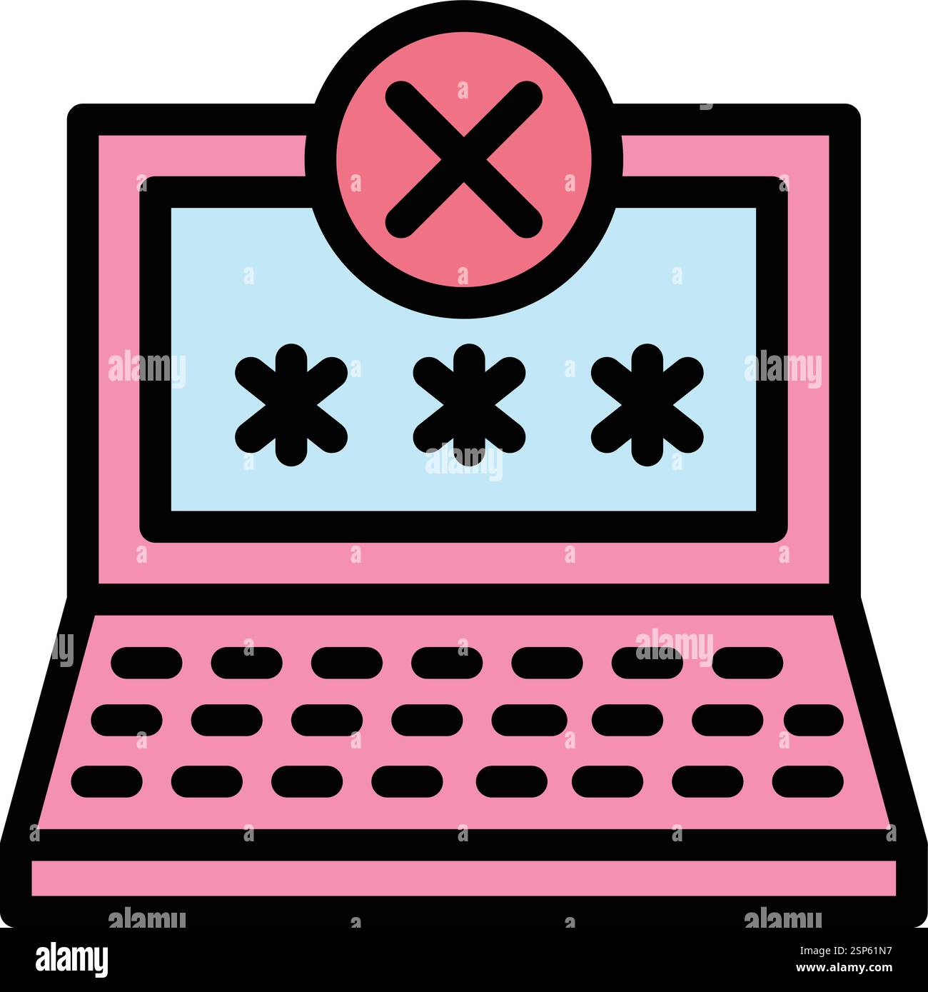 Denial Vector Icon Design Illustration Stock Vector Image & Art - Alamy