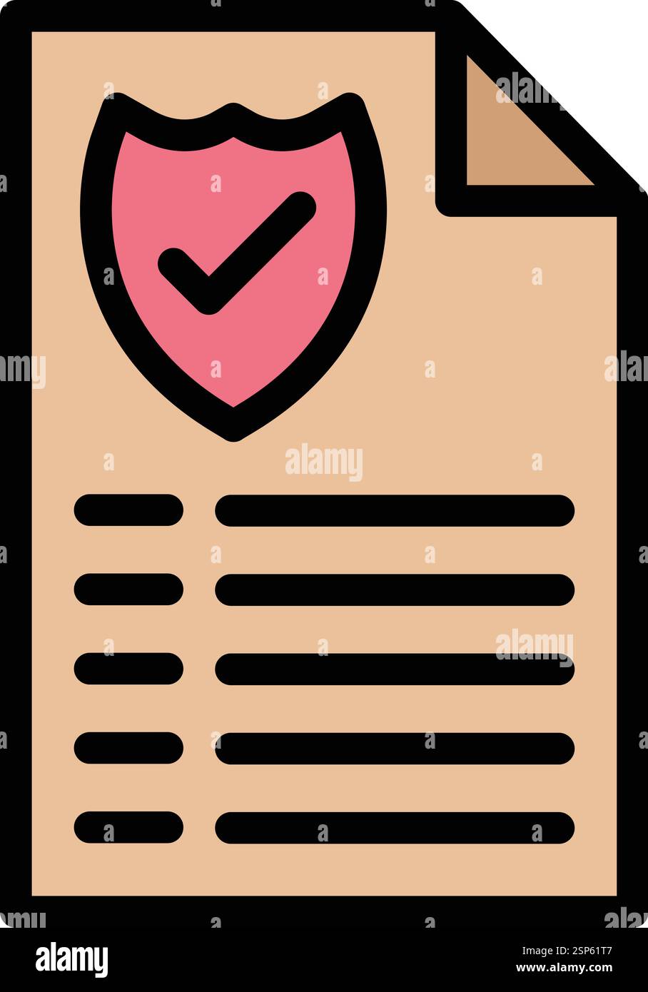 Official document vector vectors Cut Out Stock Images & Pictures - Alamy