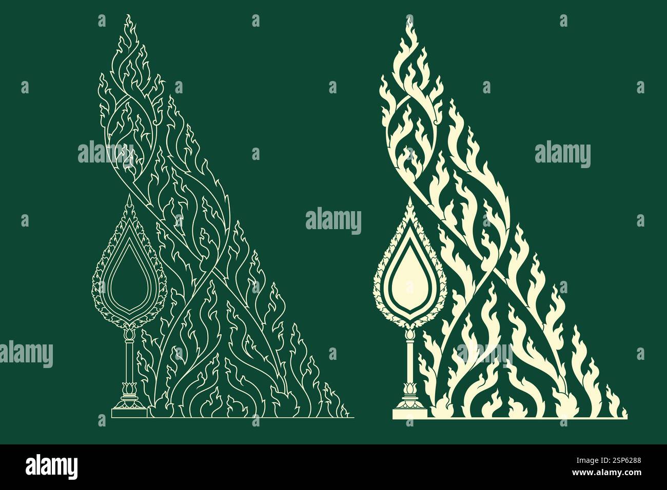 Kbach Khmer Vector, Khmer Ornament Stock Vector Image & Art - Alamy