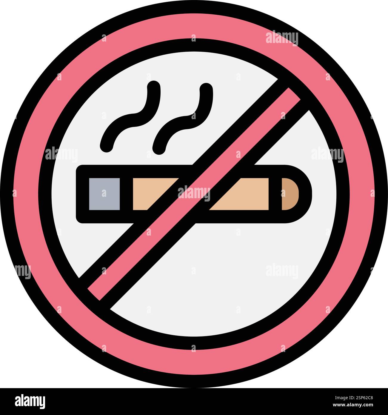 No smoking Vector Icon Design Illustration Stock Vector Image & Art - Alamy