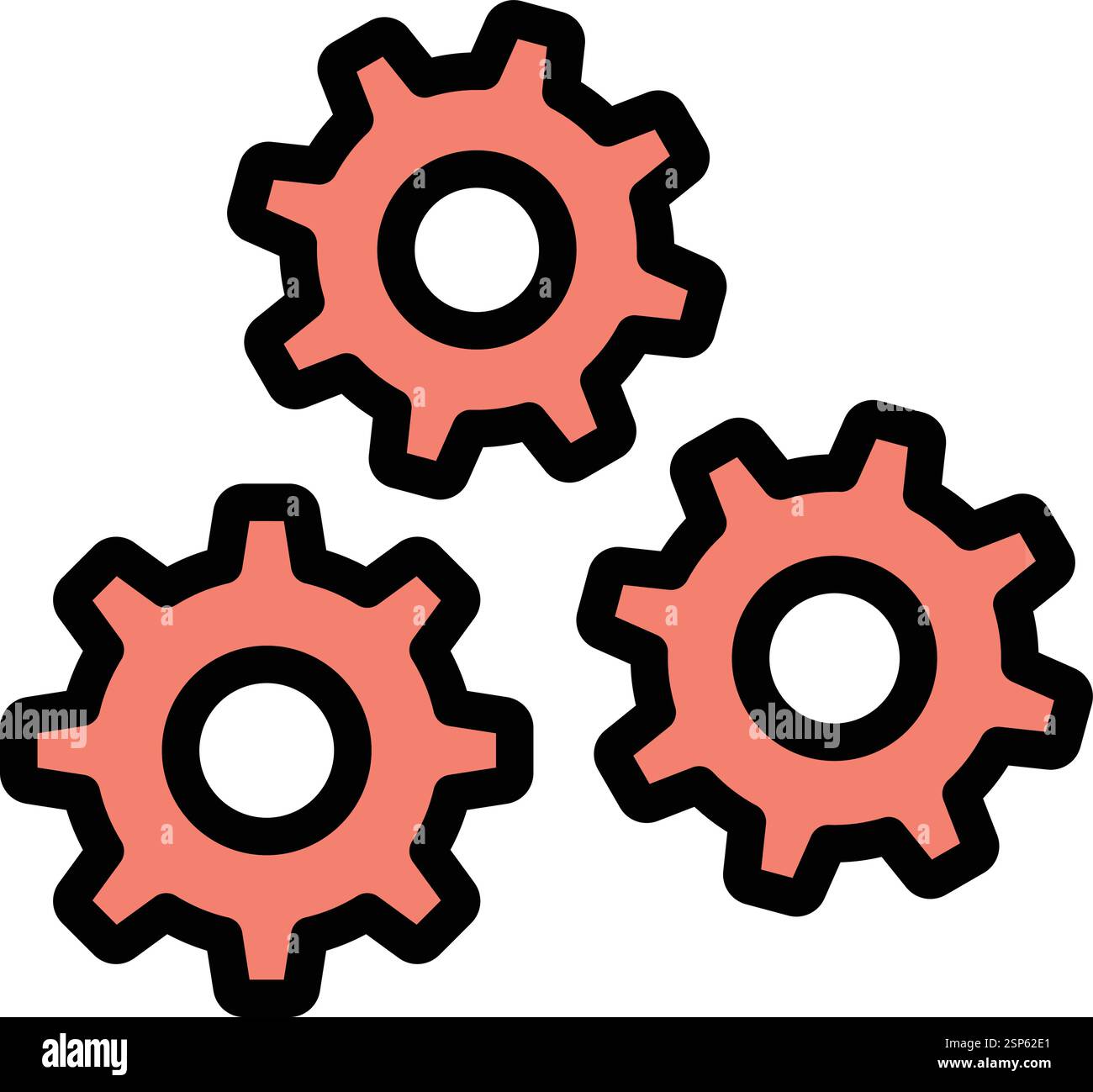 Cogwheel Vector Icon Design Illustration Stock Vector Image & Art - Alamy