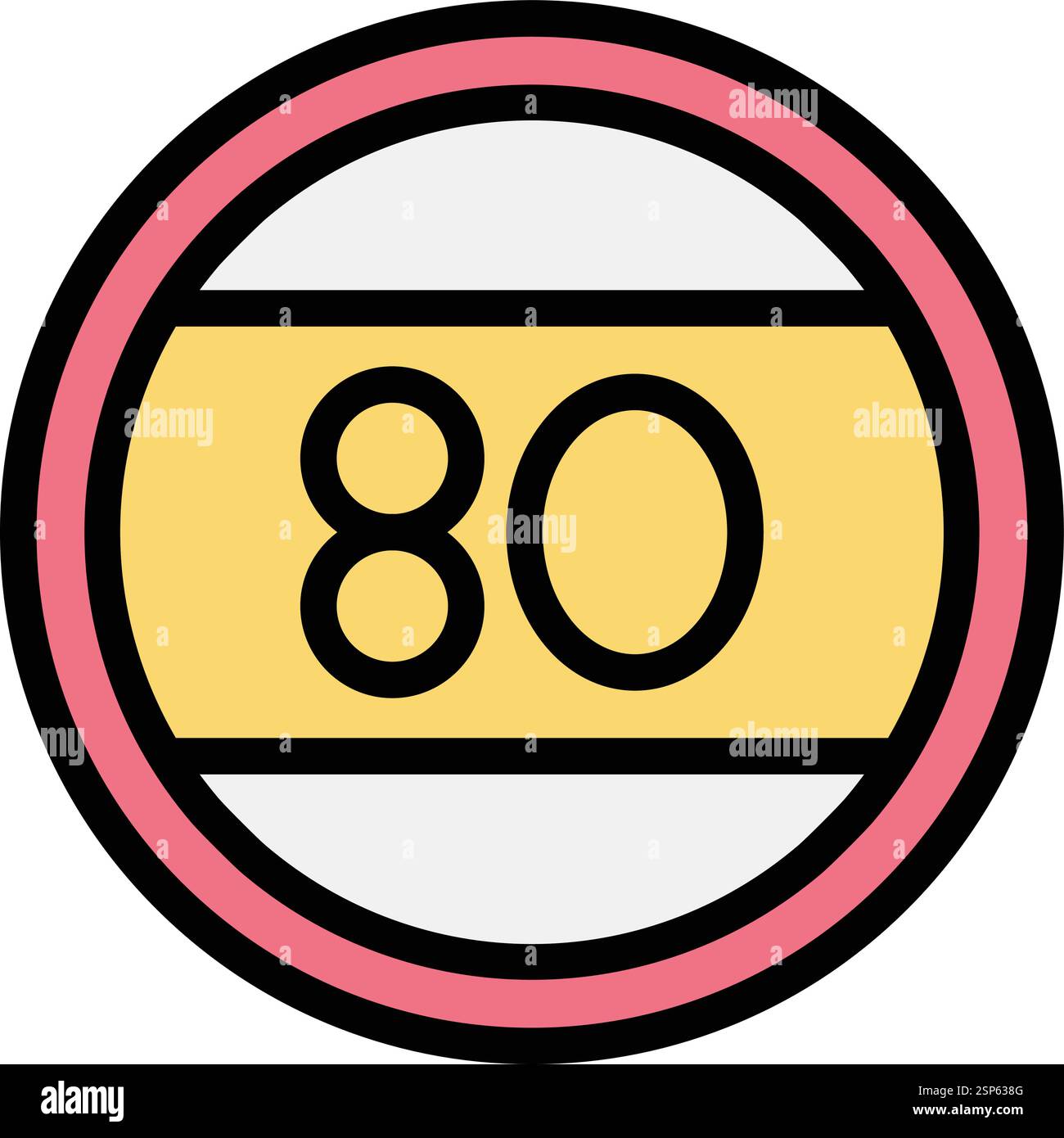 Speed limit Vector Icon Design Illustration Stock Vector Image & Art - Alamy