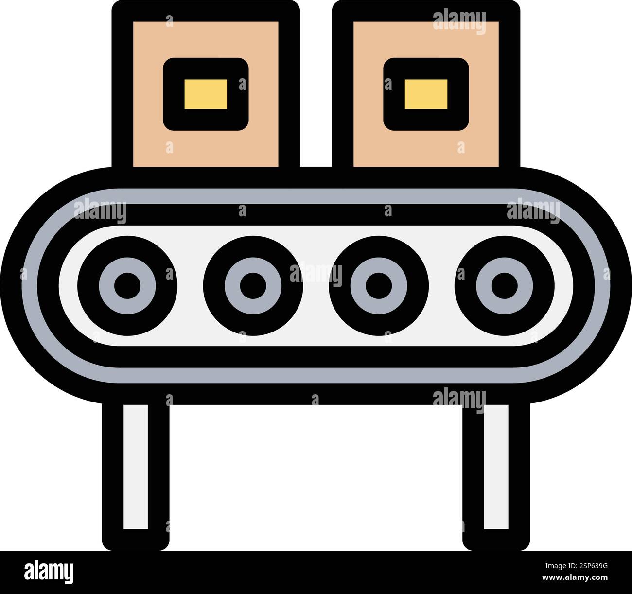 Conveyor Vector Icon Design Illustration Stock Vector Image & Art - Alamy